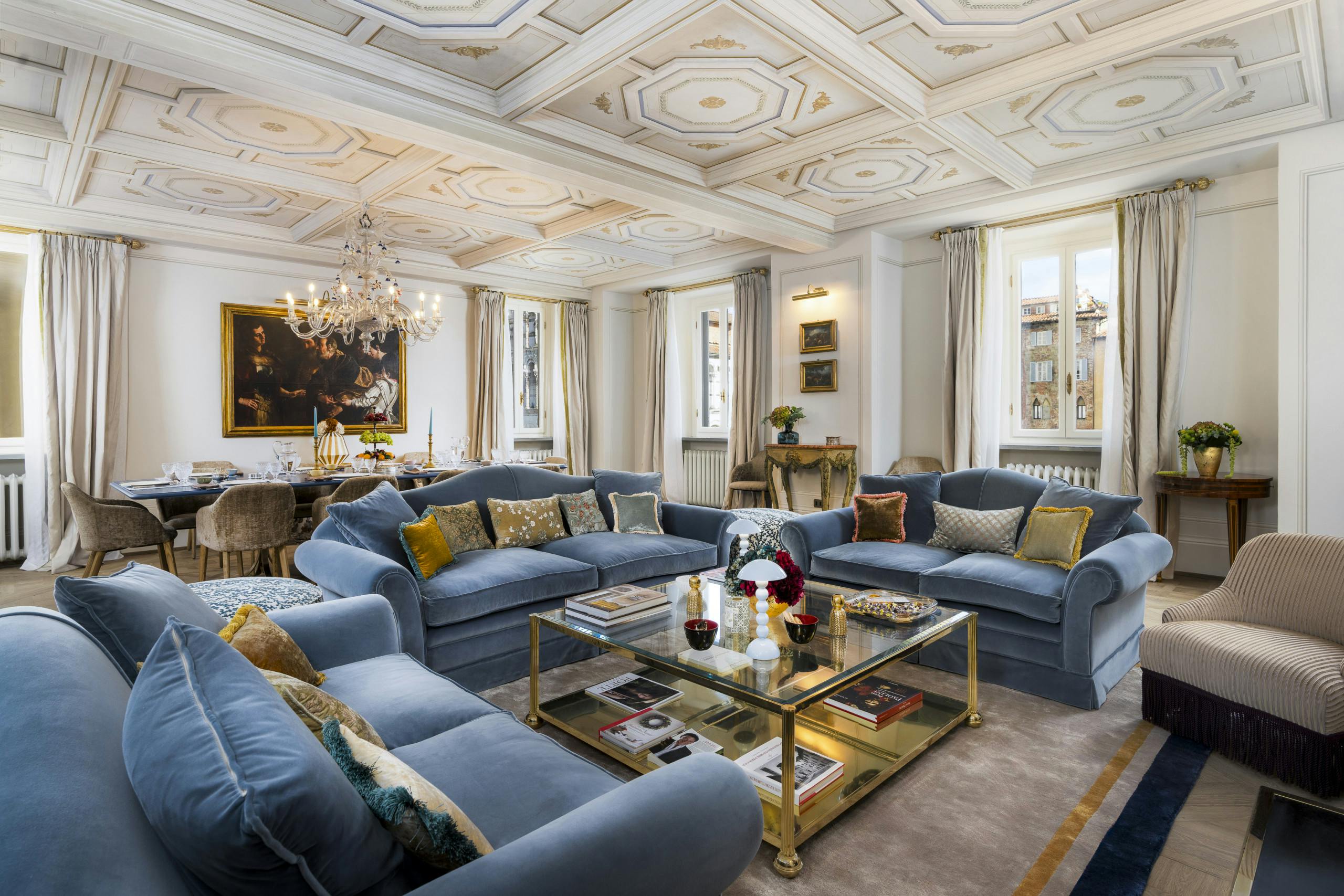 The Coffered Ceiling | Luxury Villa in Lucca, Italy - Fivestar.ie
